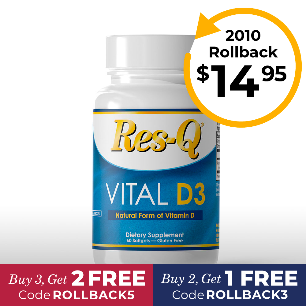 Vitamin D | Healthy Immune Response | Res-Q Vital D3, 3 Pack