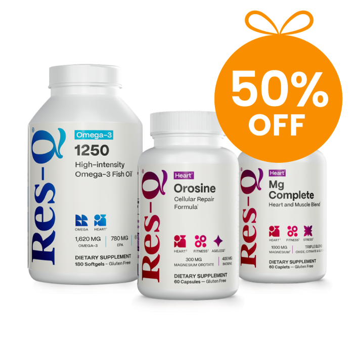 Omega-3s | Magnesium | Inosine | Res-Q Blood Pressure Combo Pack