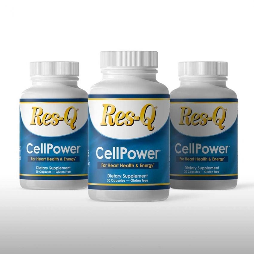 Antioxidant Blend|Res-Q Cell Power with CoQ10, 3 Bottles