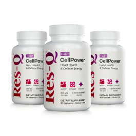 Antioxidant Blend|Res-Q Cell Power with CoQ10, 3 Bottles